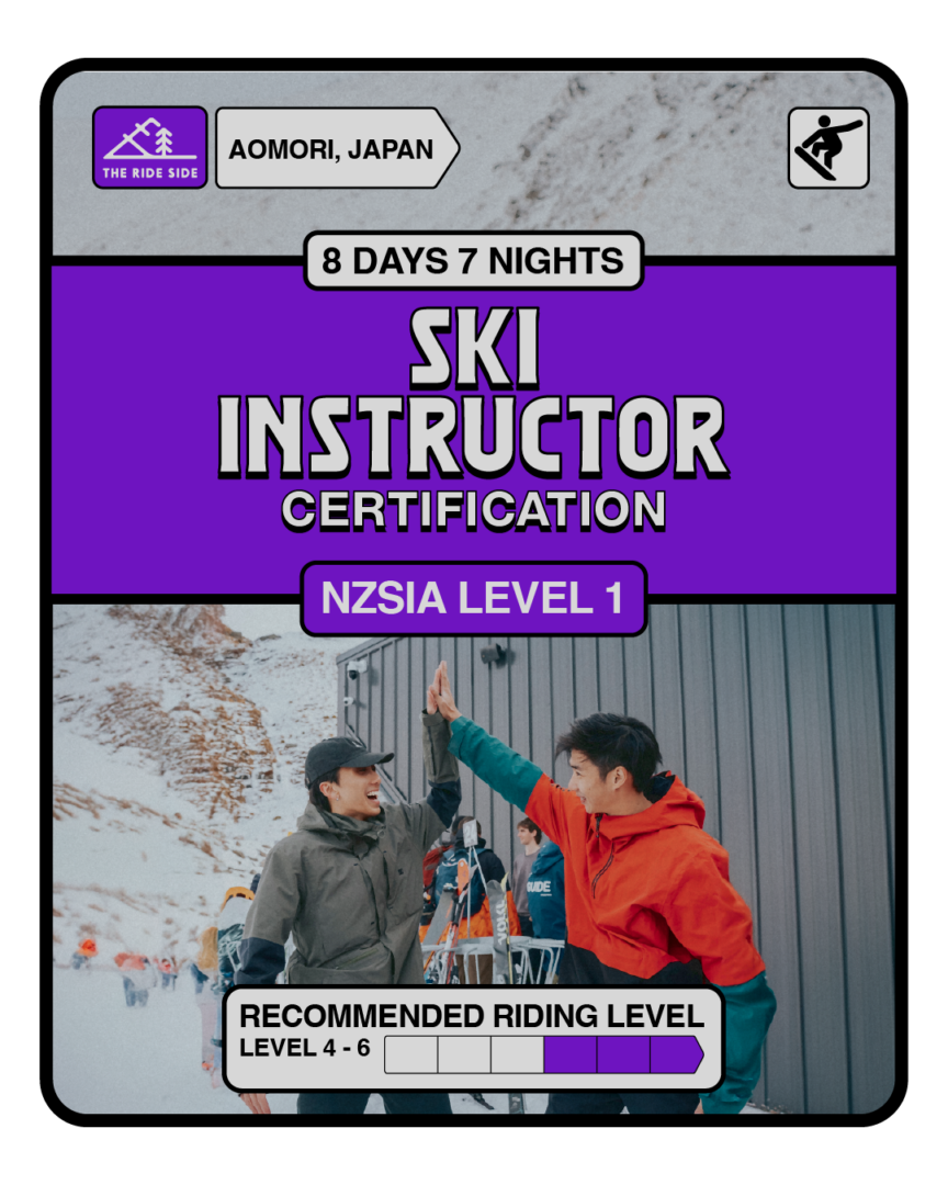 SKI INSTRUCTOR LEVEL 1 CERTIFICATION JAPAN 24/25 - The Ride Side - Ski ...